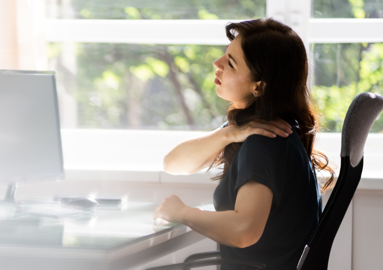 How to prevent neck and shoulder pain at work? – Gymba®